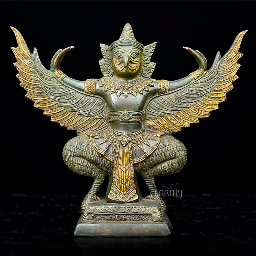 Buy Majestic Brass Garuda Sculpture Online – Truly Earthy