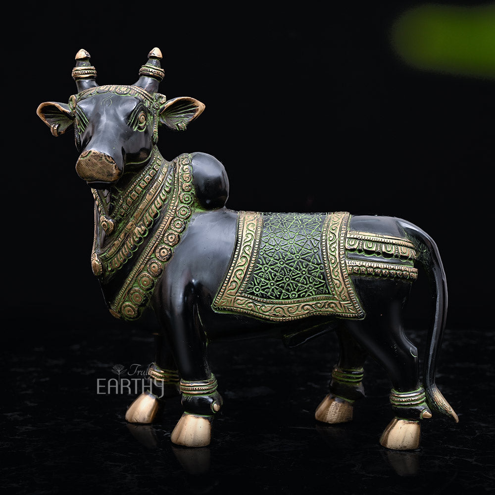 Buy Antique Brass Nandi Statue Online – Truly Earthy