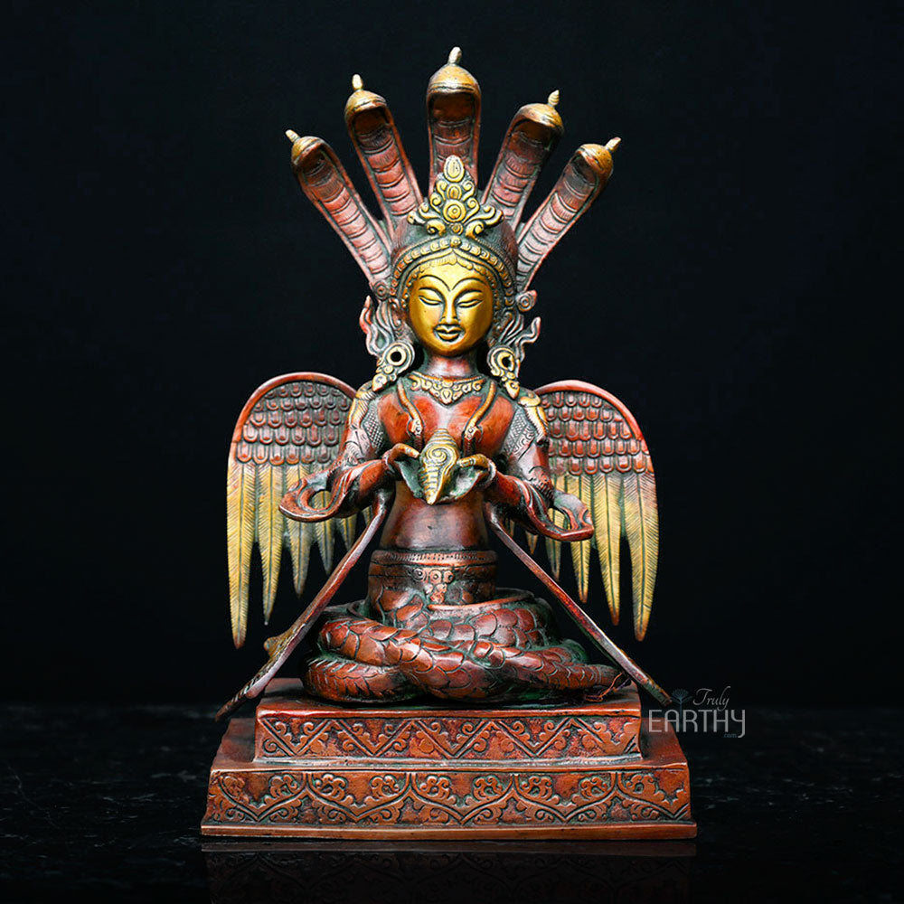 Buy Brass Naga Kanya Sculpture Online – Truly Earthy