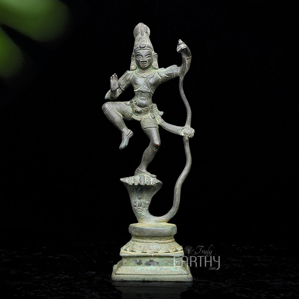 Lord Krishna on Serpent Kaliya – Truly Earthy
