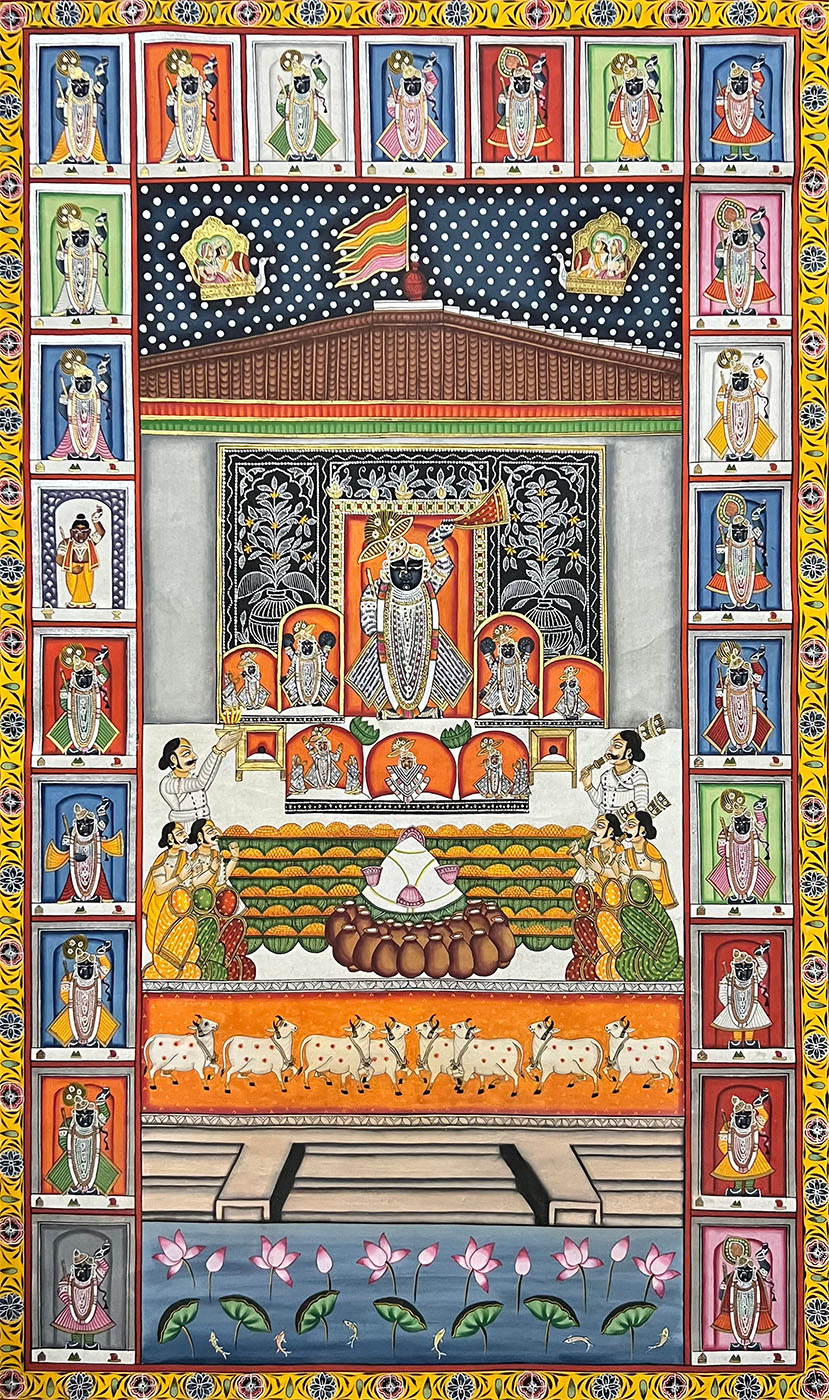 Annakut Utsav Pichwai Painting - Handmade (Unframed) – Truly Earthy