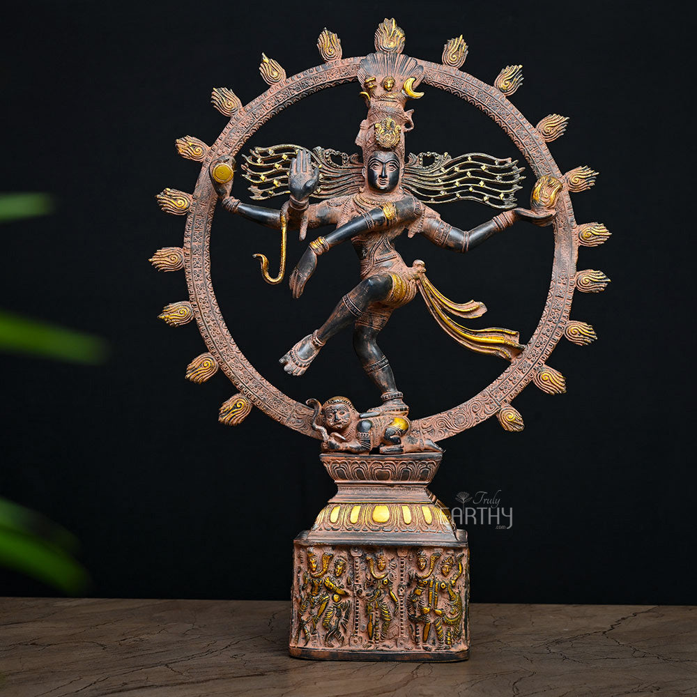 Buy Antique Brass Natraj Statue Online – Truly Earthy