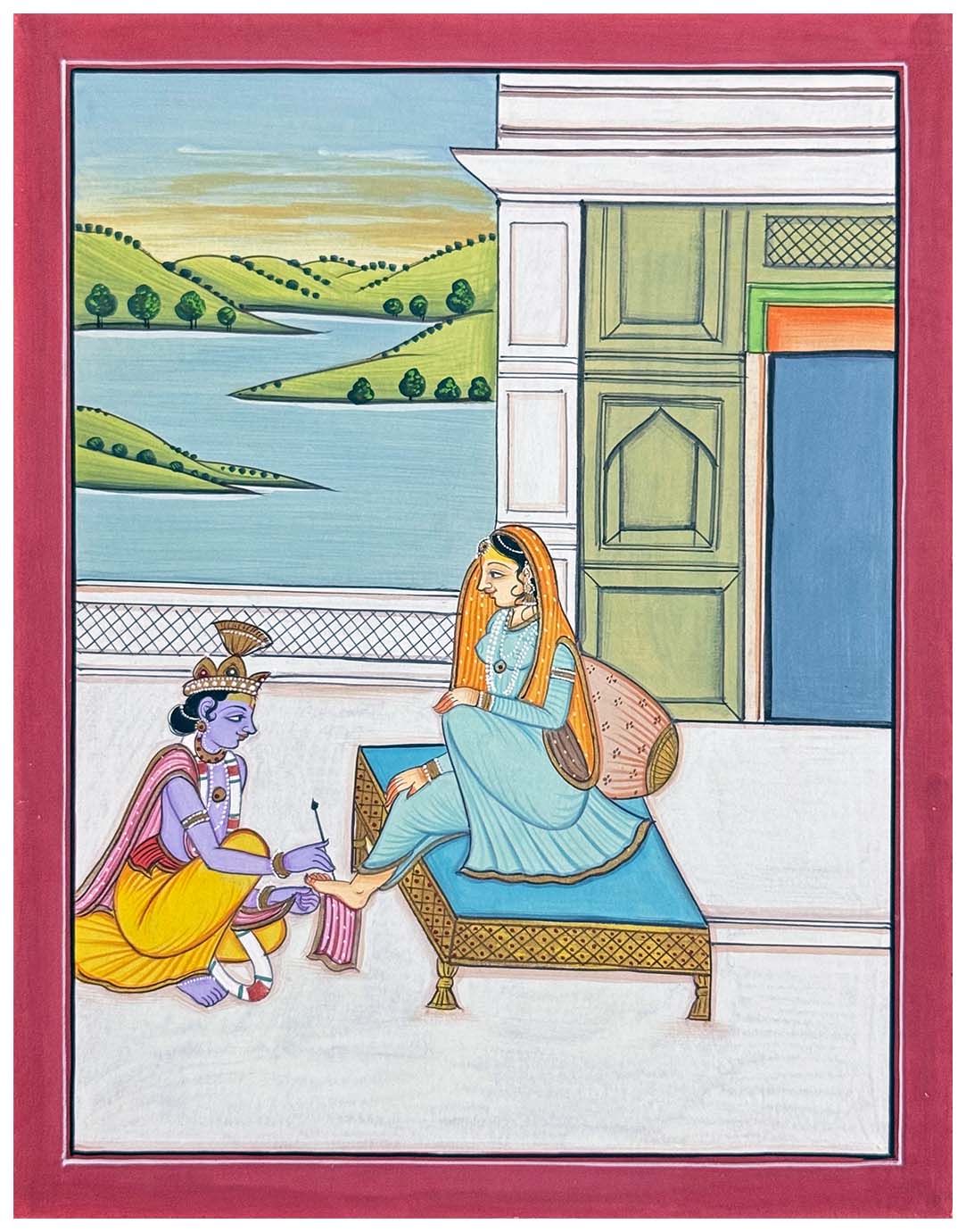 Krishna - Handmade Miniature Painting – Truly Earthy