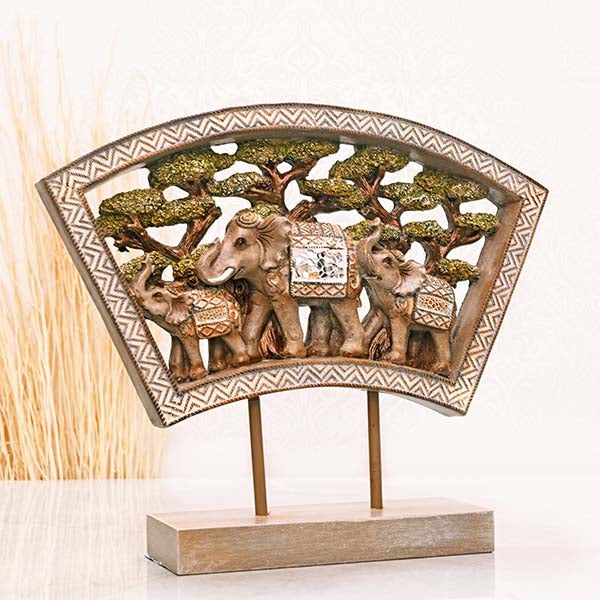 Tabletop Elephant Showpiece for Home Décor & Gifting – Truly Earthy